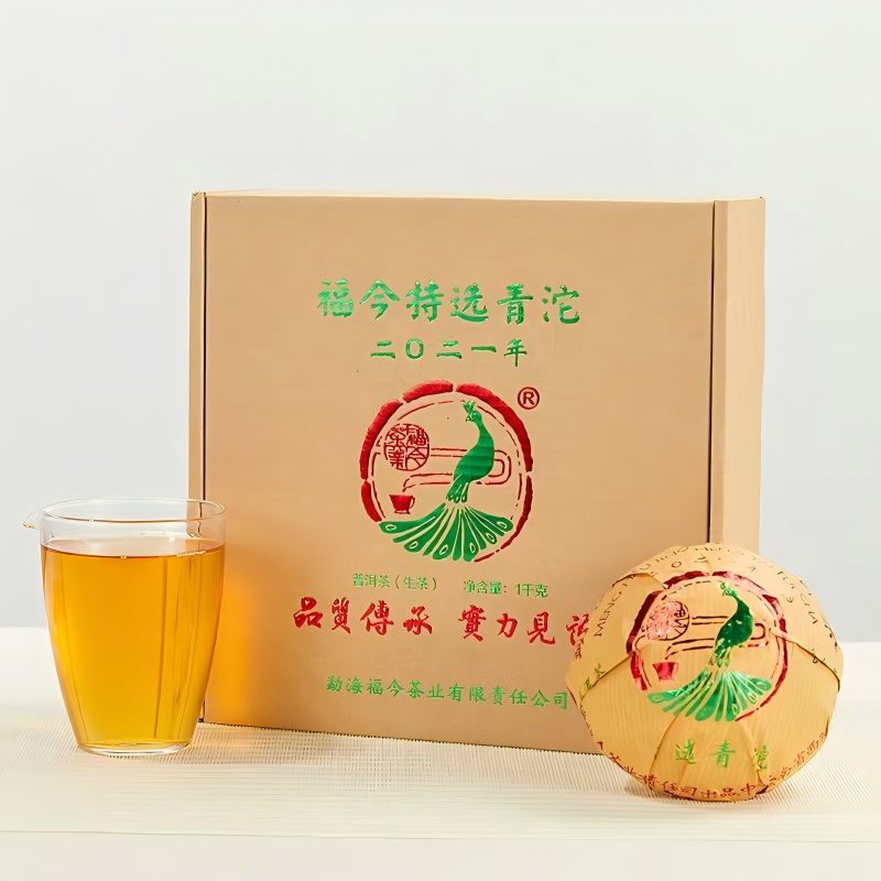 2018 Fu Jin One-Star Raw Pu Erh Tea Cake (357g) - FONG'S TEA